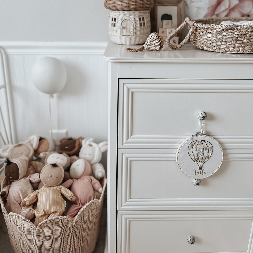 Olli Ella - Rattan Tulip Basket - Nude – Kido Store