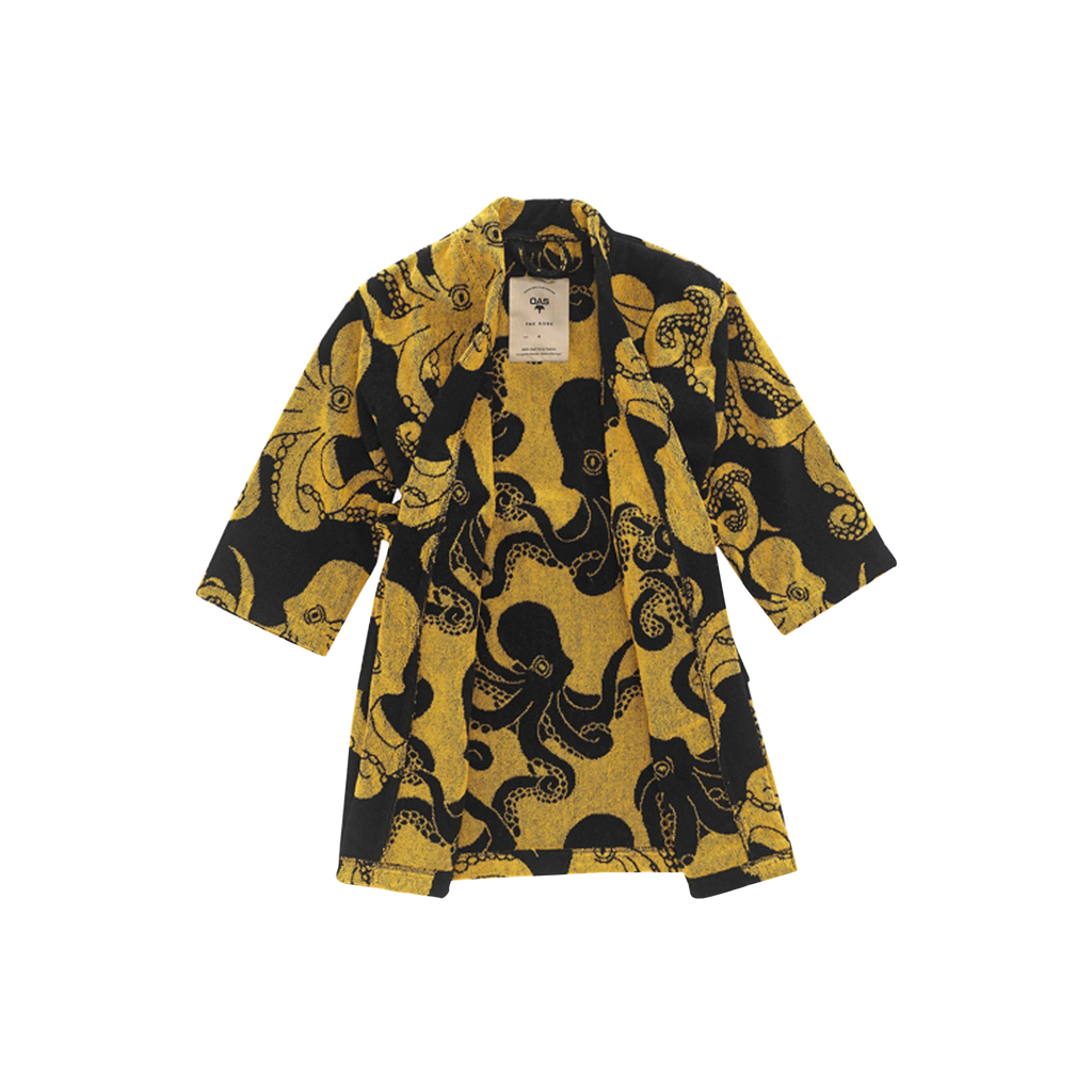 OAS - Kids Terry Robe - Black Octo – Kido Store